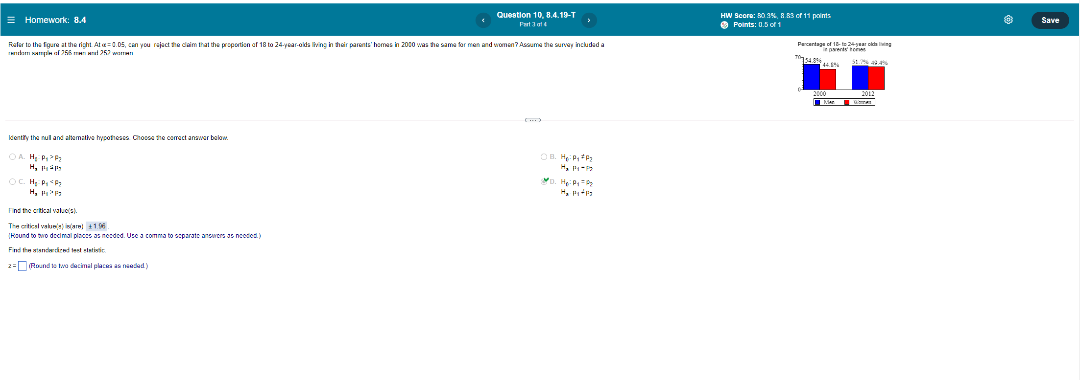 Solved Homework 8 4 Question 10 8 4 19 T Part 3 Of 4 Hw