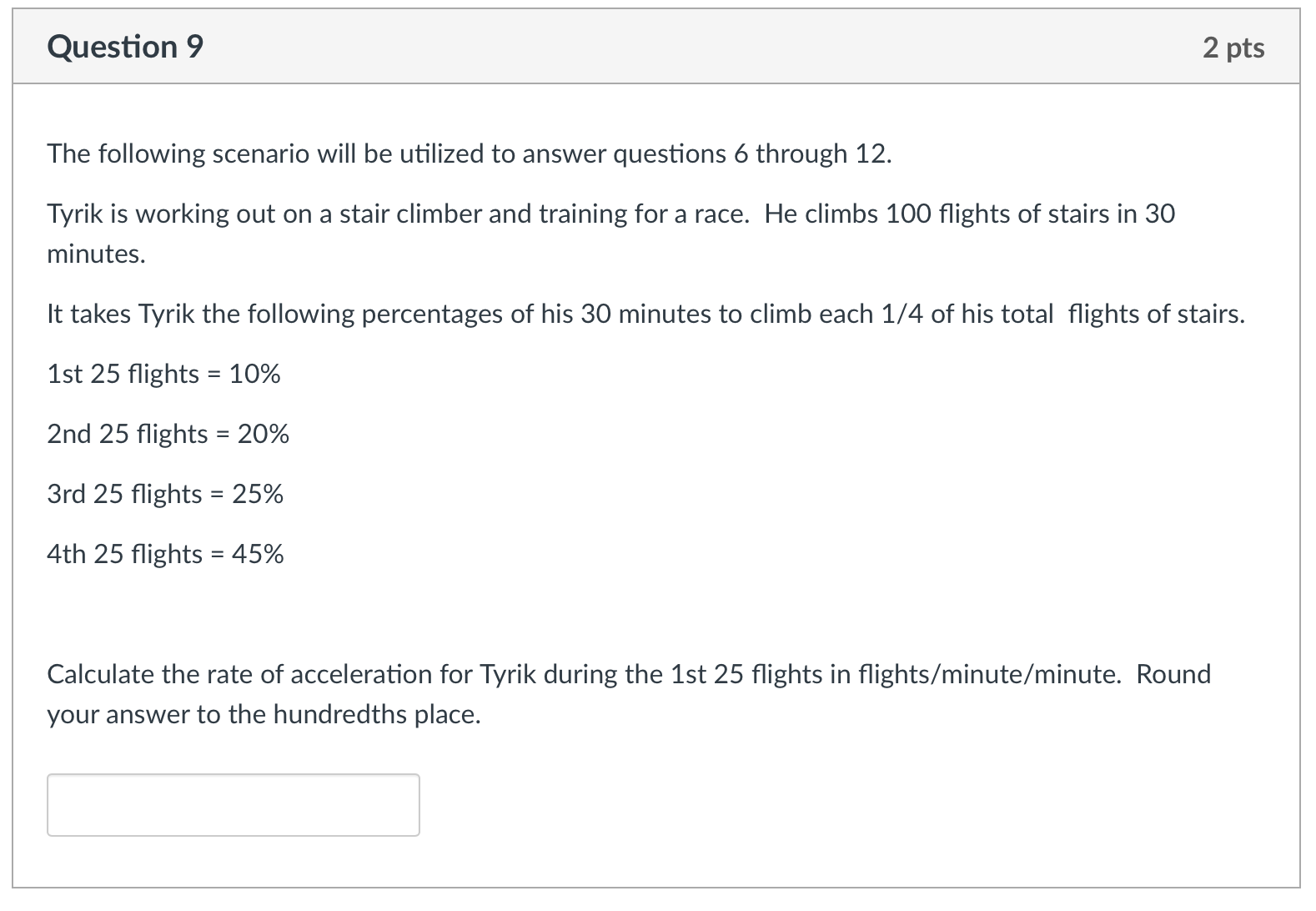 Solved Question 92 ﻿ptsThe following scenario will be | Chegg.com