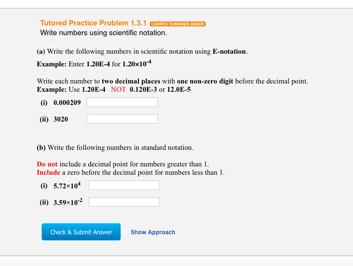 Solved Tutored Practice Problem 1.3.1 COUNTS TOWARDS GRADE | Chegg.com