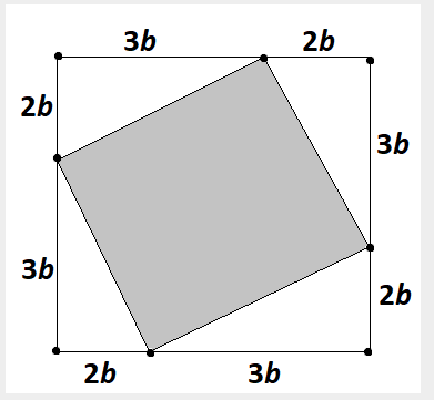 Solved In the figure at left, the area of the large square | Chegg.com