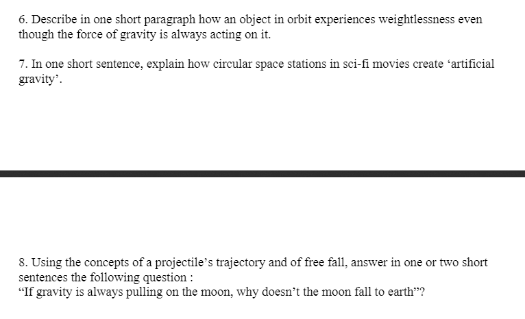Solved 6. Describe in one short paragraph how an object in | Chegg.com