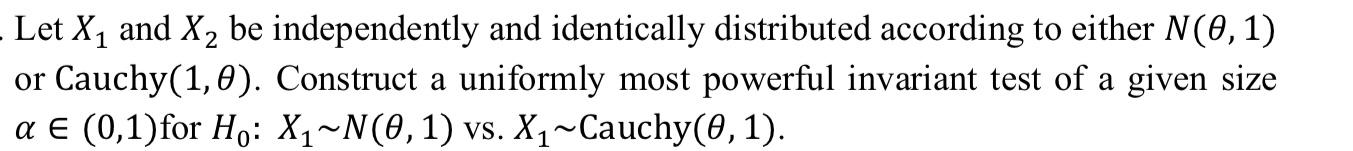 Solved Let X1 and X2 be independently and identically | Chegg.com