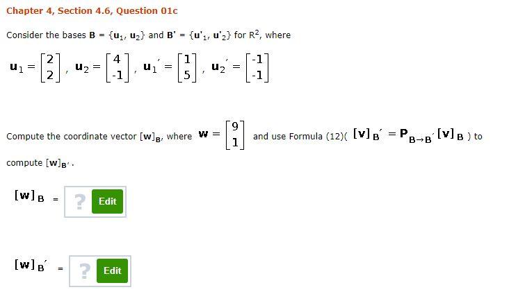 Solved Chapter 4, Section 4.6, Question 010 Consider the | Chegg.com