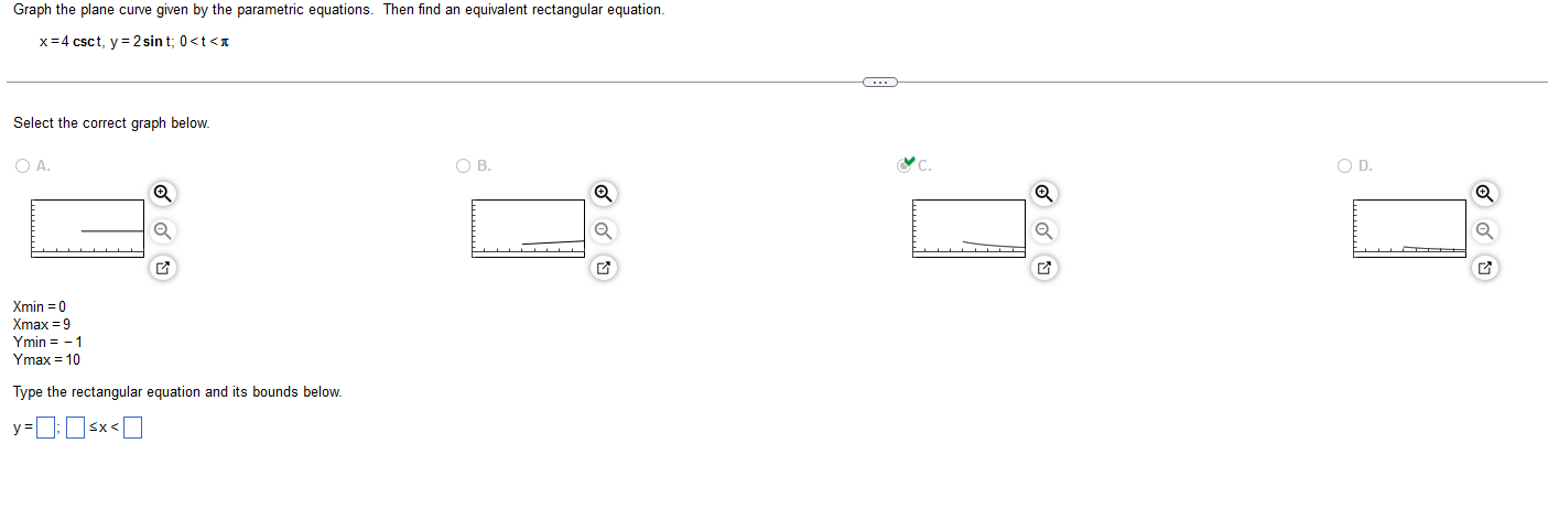 Solved Graph The Plane Curve Given By The Parametric