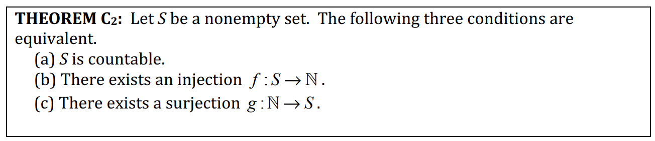 Solved THEOREM C 2 : Let S be a nonempty set. The following | Chegg.com