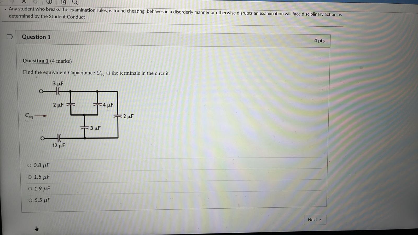 Solved Question 1Question 1 (4 ﻿marks)Find the equivalent | Chegg.com