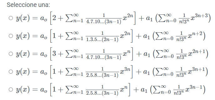 Solved Find the general solution in power series of "x" of | Chegg.com