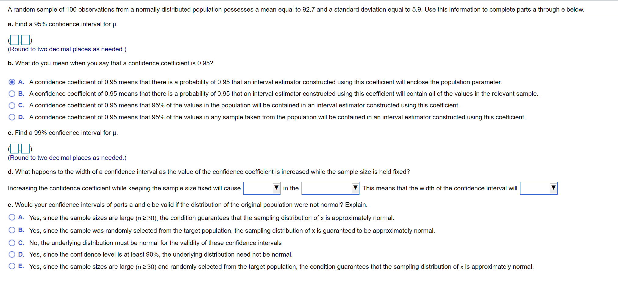 Solved for option (d) first blank options are: a decrease/an | Chegg.com