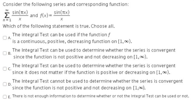 Solved and f(x) = sin(7x) Consider the following series and | Chegg.com
