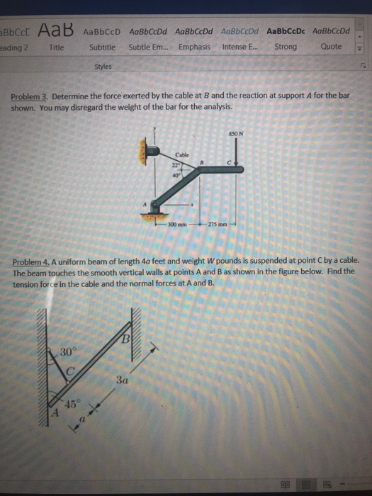 Solved Home Insert Draw Design Layout References Mailings