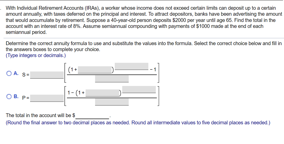 Solved With Individual Retirement Accounts (IRAs), a worker | Chegg.com