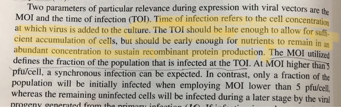 Solved What is TOI biology meaning? I can’t understand the | Chegg.com