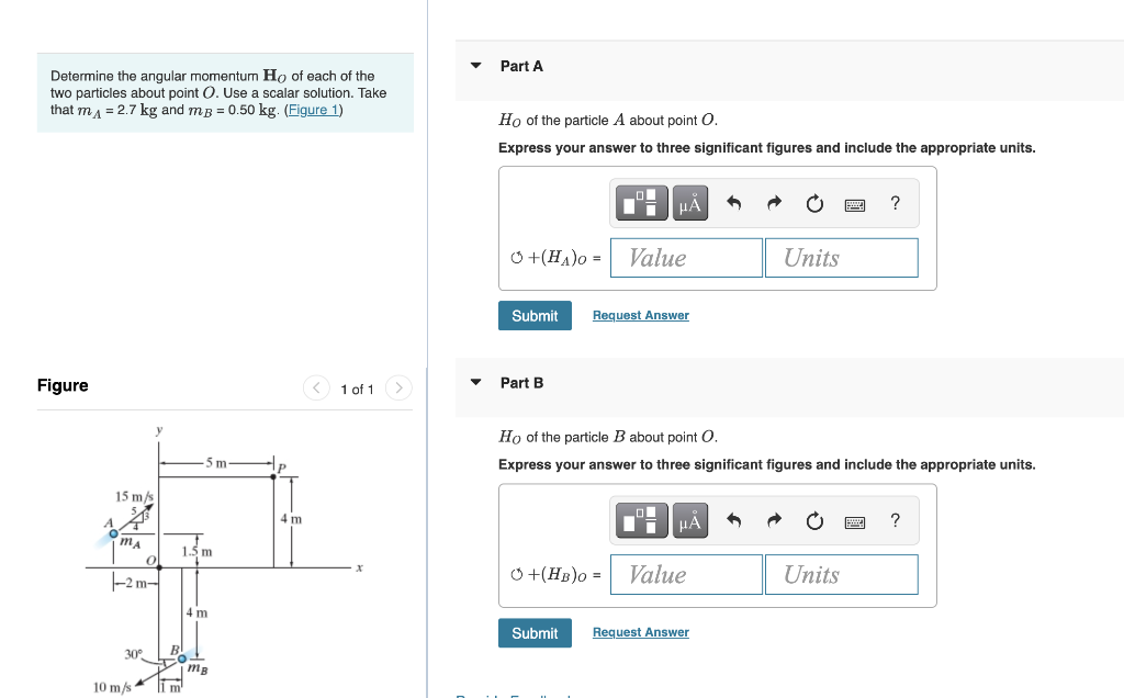[solved] Determine The Angular Momentum Ho Of Each Of The T