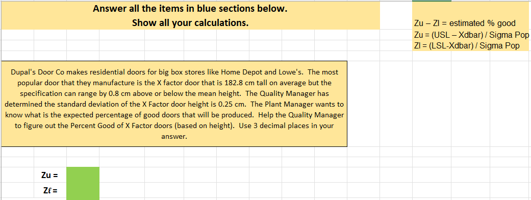 Solved Find Zu and ZL using the formulas in the top right | Chegg.com