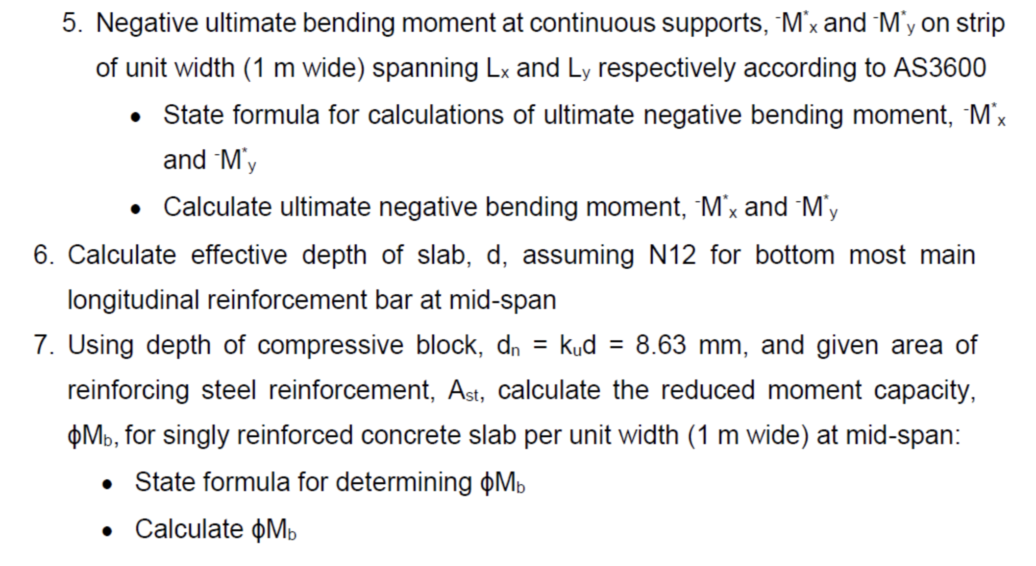 Solved 5. Negative ultimate bending moment at continuous | Chegg.com