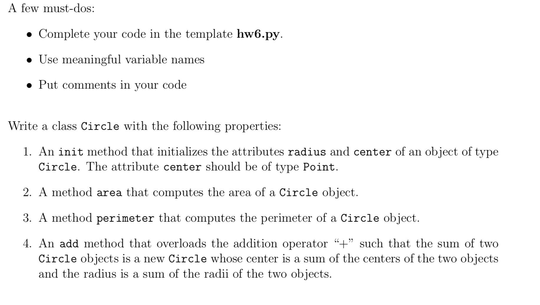 Solved A few must-dos: • Complete your code in the template | Chegg.com