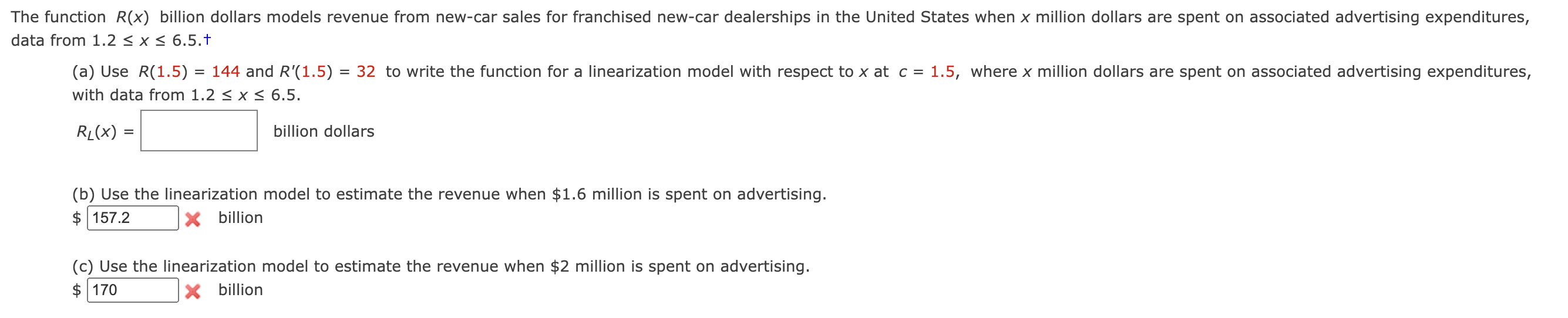 Solved data from 1.2≤x≤6.5. +with data from | Chegg.com