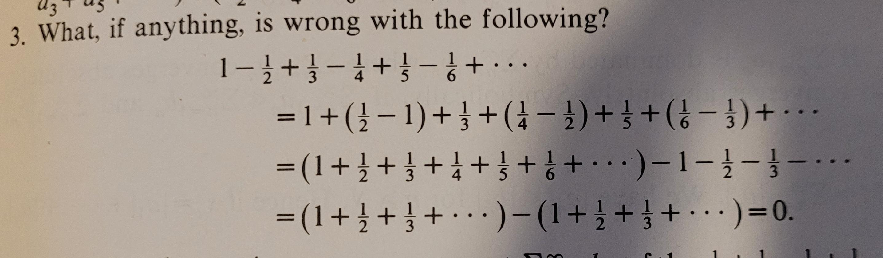 Solved This problem is about rearrangements of series in | Chegg.com