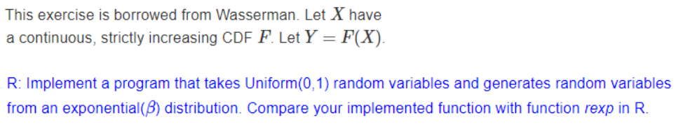 Solved This exercise is borrowed from Wasserman. Let X have | Chegg.com