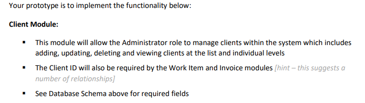 Solved Your prototype is to implement the functionality | Chegg.com