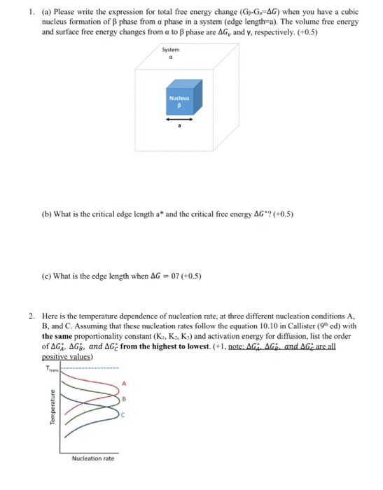 Solved Critical edge length (please answer as many parts so | Chegg.com