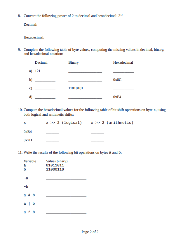 Solved Answer the following problems by writing C code. | Chegg.com