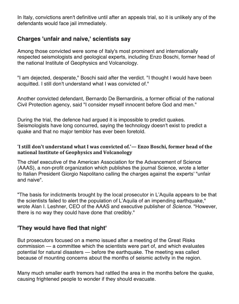 Solved Seven scientists were convicted and sentenced to six | Chegg.com