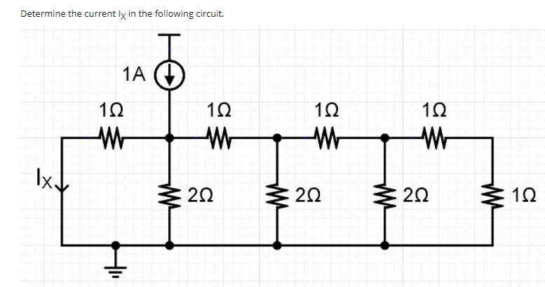 Solved Determine the current IX in the | Chegg.com