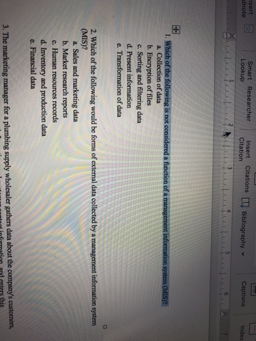 Solved Insert. Citations Citation sert dnote Smart | Chegg.com