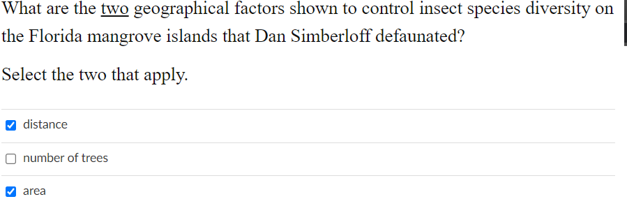 Solved What are the two geographical factors shown to | Chegg.com