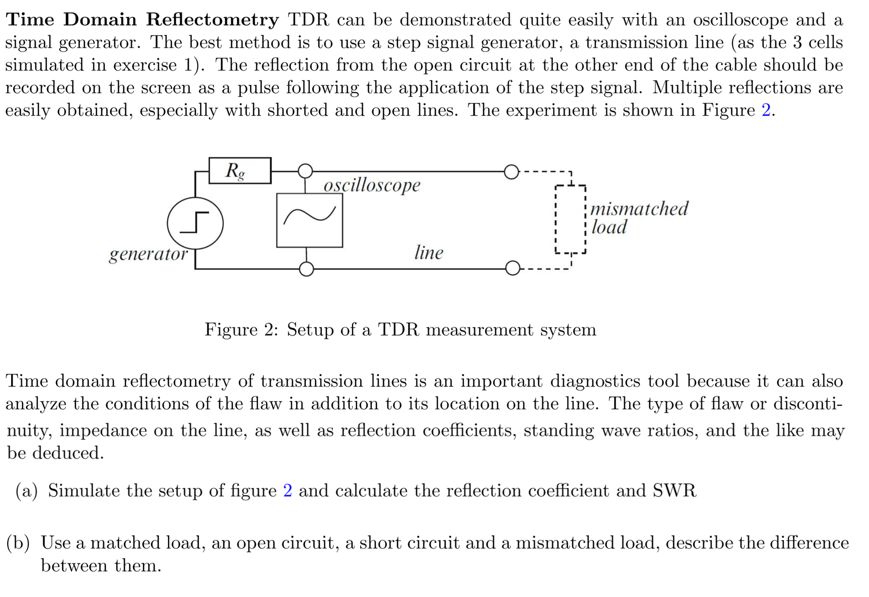 Solved Time Domain Reflectometry TDR | Chegg.com