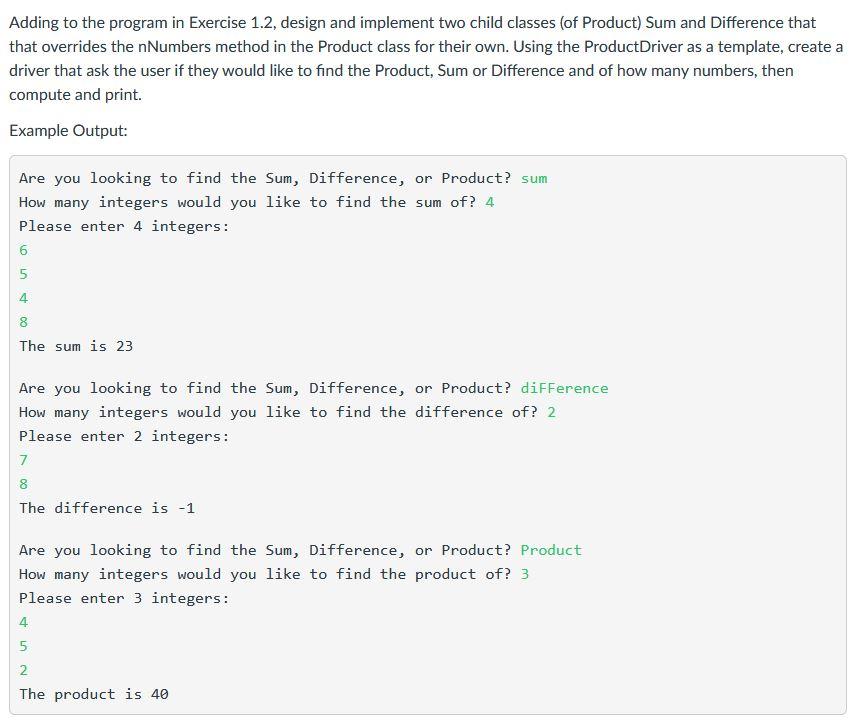 Solved note: please use java textpad . here's the exercise | Chegg.com