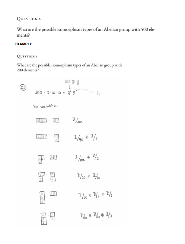 Solved QUESTION 2 What are the possible isomorphism types of | Chegg.com