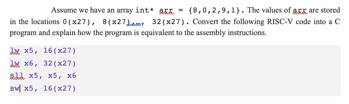 Solved Assume we have an array int* art = {8,0,2,9,1}. The | Chegg.com