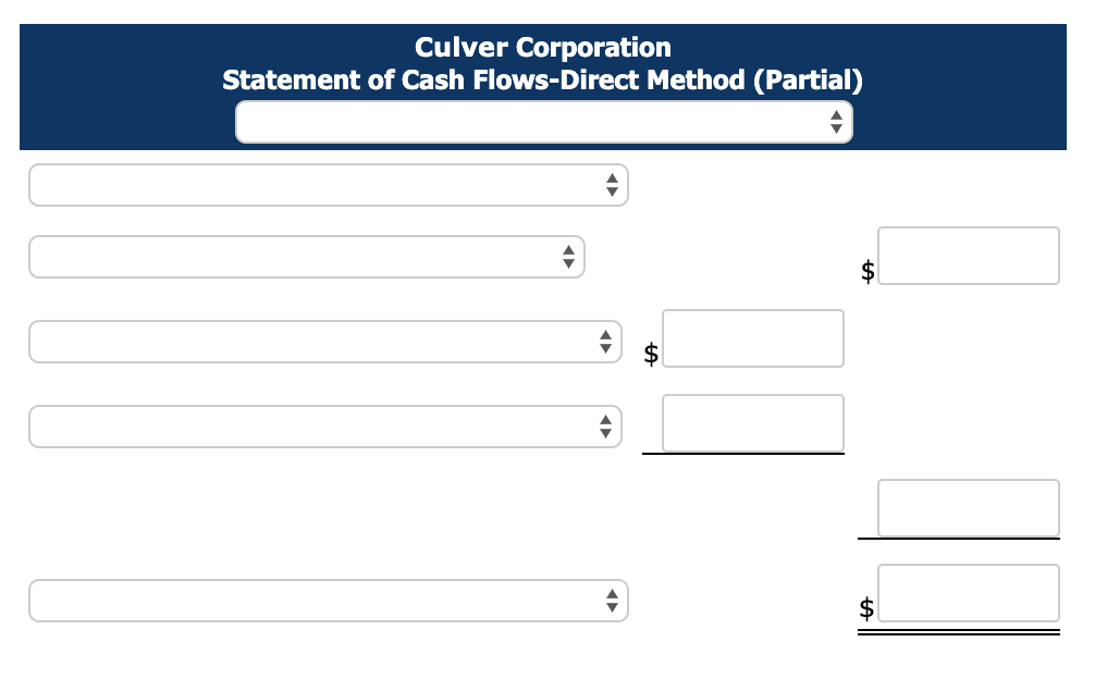 Solved Brief Exercise 23-4 Culver Corporation had the | Chegg.com Solved Brief Exercise 23-4 Culver Corporation had the | Chegg.com