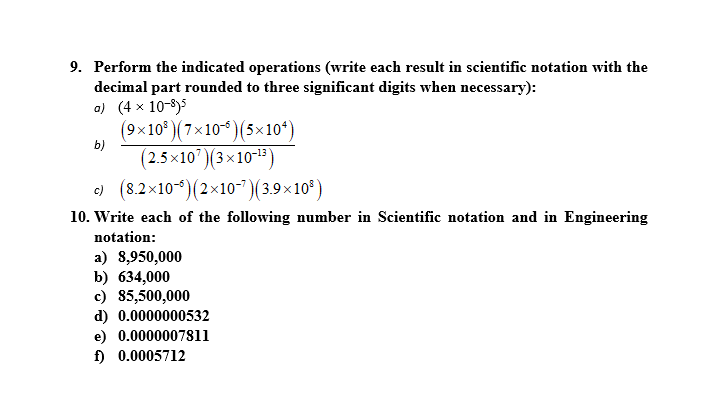 Solved 9. Perform the indicated operations (write each | Chegg.com