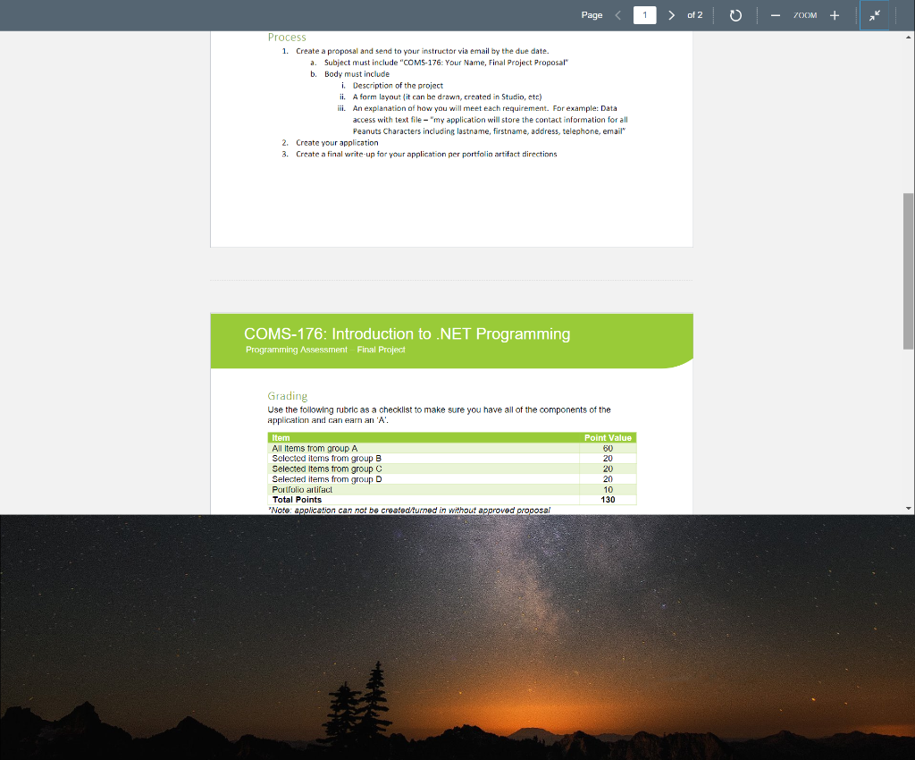 Make certain you include the portfolio artifact | Chegg.com