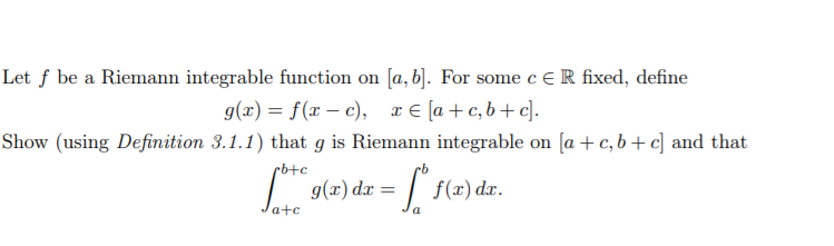 Solved Let f be a Riemann integrable function on [a,b]. For | Chegg.com