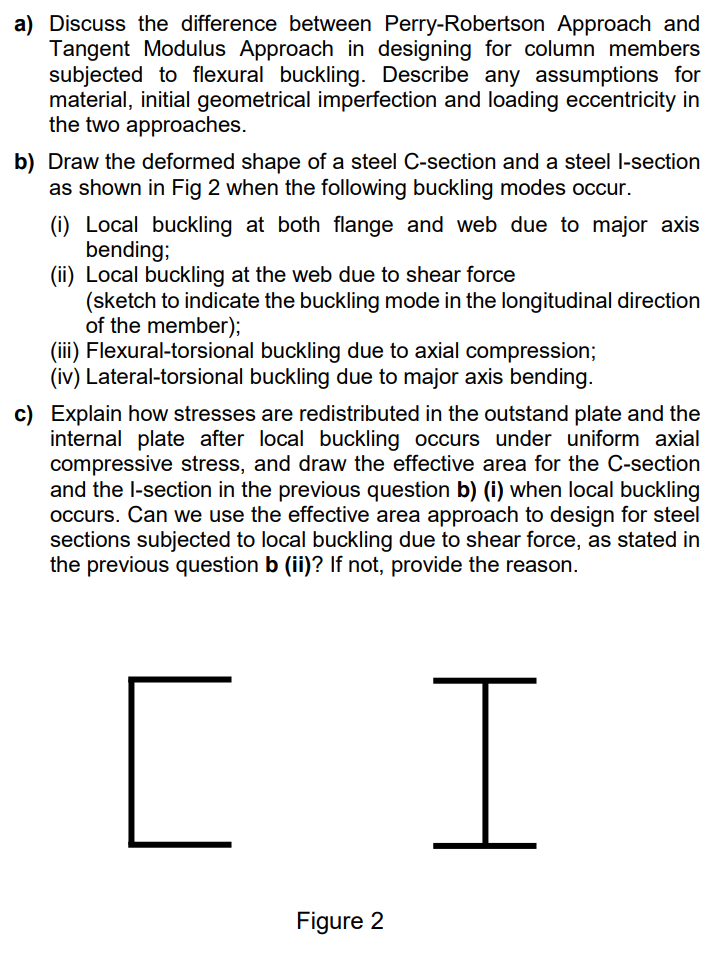 Solved a) ﻿Discuss the difference between Perry-Robertson | Chegg.com