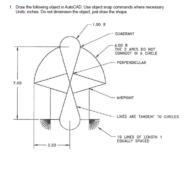 Solved Please DRAW in AutoCAD only and follow all | Chegg.com Solved Please DRAW in AutoCAD only and follow all | Chegg.com