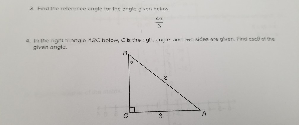 Solved 3. Find the reference angle for the angle given | Chegg.com