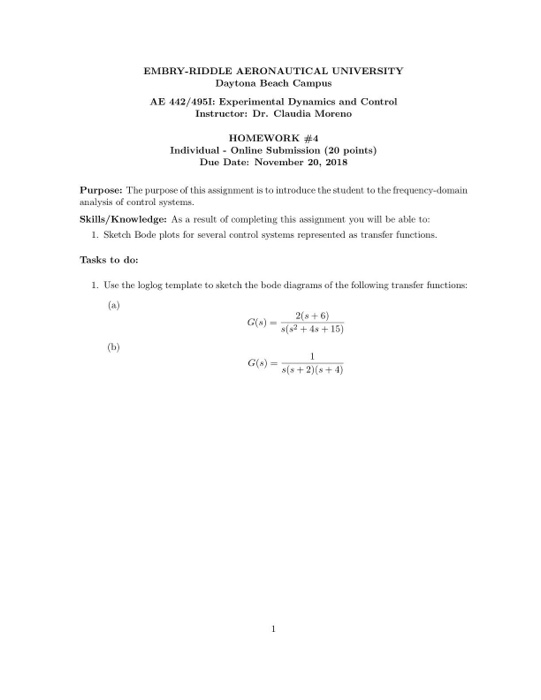 Solved EMBRY-RIDDLE AERONAUTICAL UNIVERSITY Daytona Beach | Chegg.com