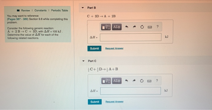 Solved Part A Review 1 Constants Periodic Table You may want | Chegg.com