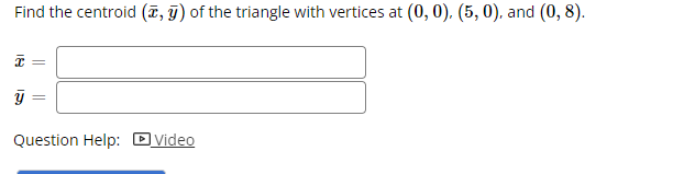 Solved Find the centroid | Chegg.com