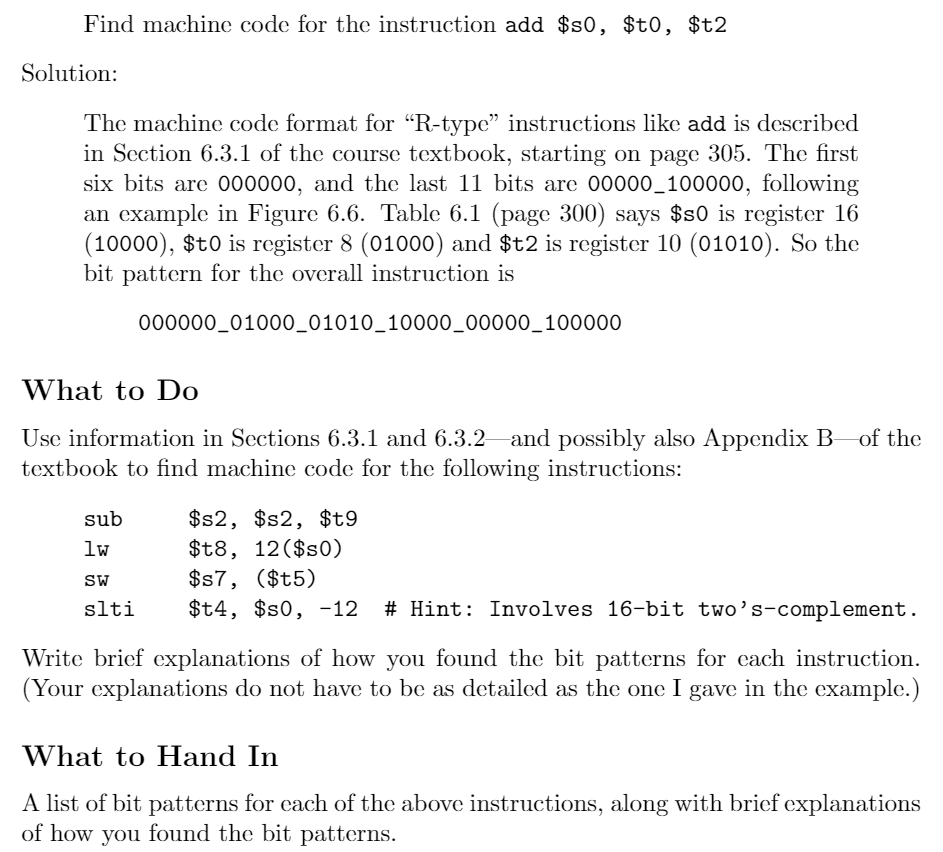 Solved Find machine code for the instruction add $50, $t0, | Chegg.com