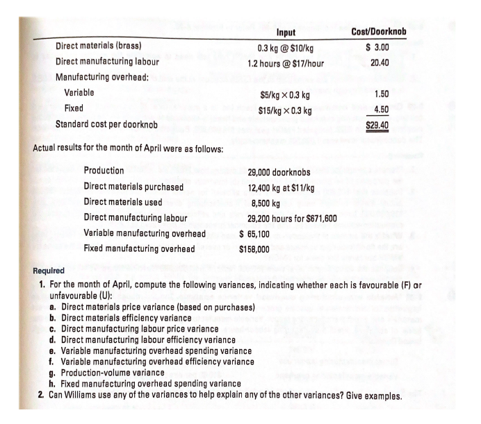 Solved 8-25 Flexible-budget variances, review of Chapters 7 | Chegg.com
