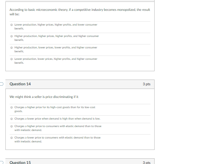 Solved According To Basic Microeconomic Theory If A Chegg