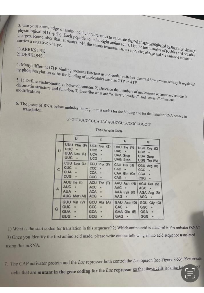 Solved transcription TRNA ach of the following sentences, | Chegg.com