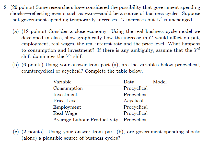Solved (20 ﻿points) ﻿Some researchers have considered the | Chegg.com