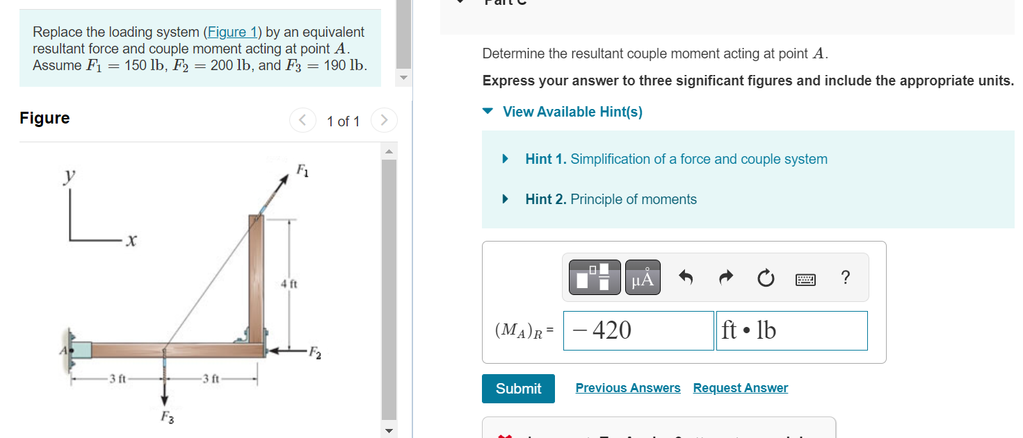 Solved Replace the loading system (Figure 1) by an | Chegg.com